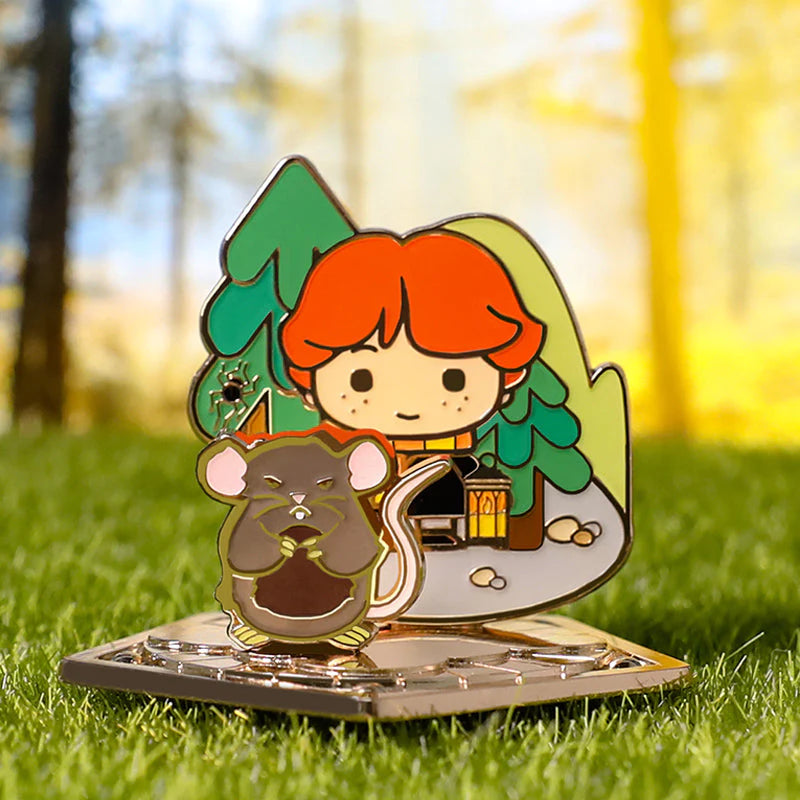 Harry Potter Wizarding World Animals Series - Badges (Ron Weasley ...